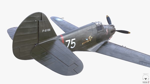 aircraft pbr p-40 usa 3d 3ds