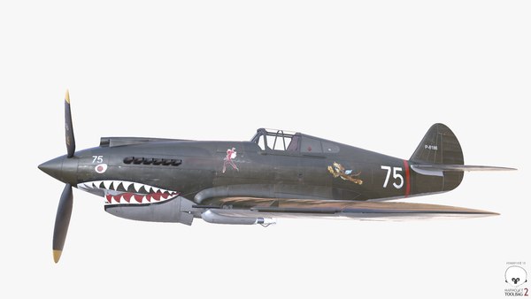 aircraft pbr p-40 usa 3d 3ds