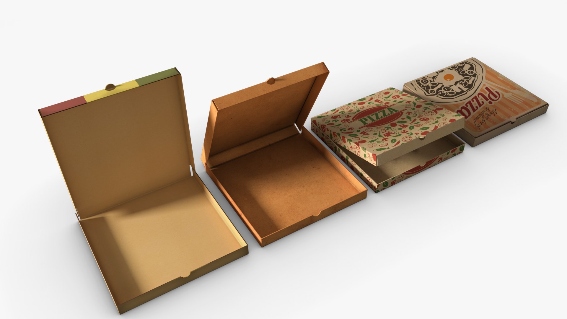3D Pizza Box - TurboSquid 2061742