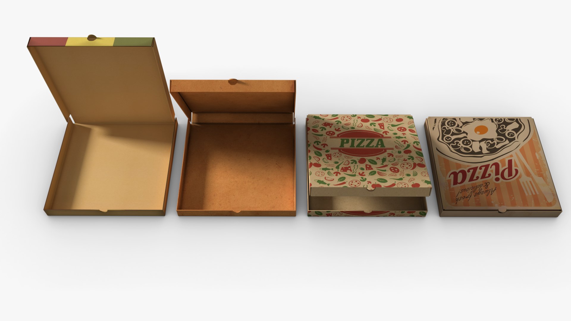 3D Pizza Box - TurboSquid 2061742