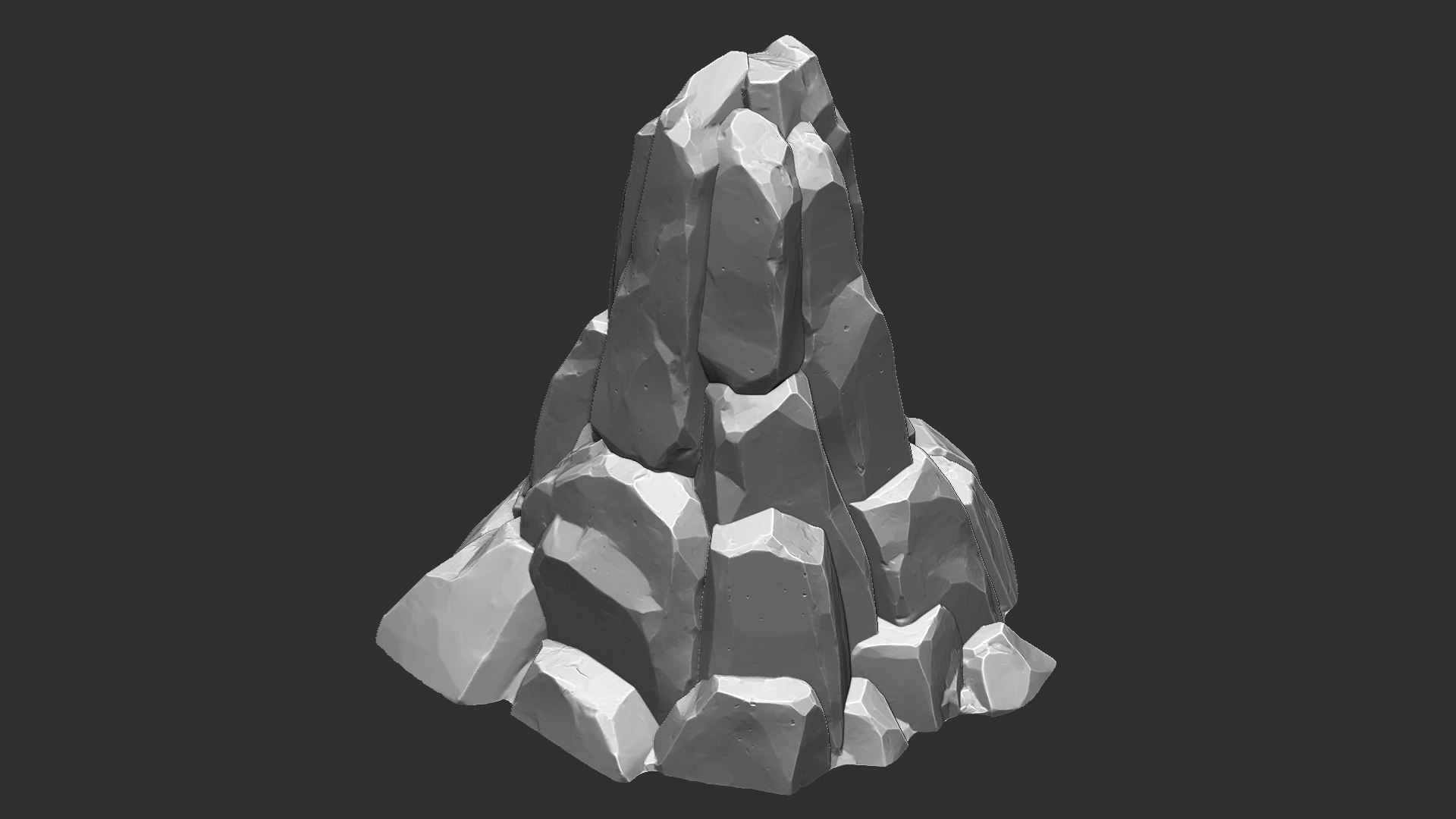 3D 3D Mountain rock Zbrush sculpt - TurboSquid 2058439