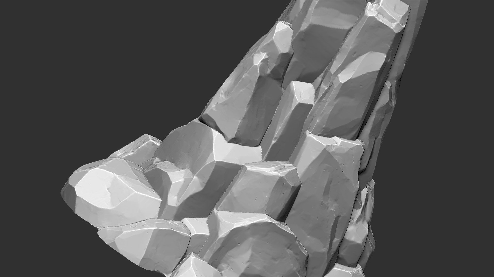 3D 3D Mountain Rock Zbrush Sculpt - TurboSquid 2058439