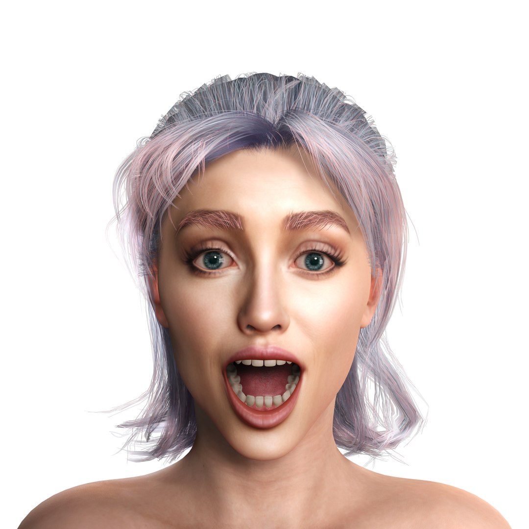 3D New Angie 3D Rigged Model Ready For Animation 3D Model Model ...