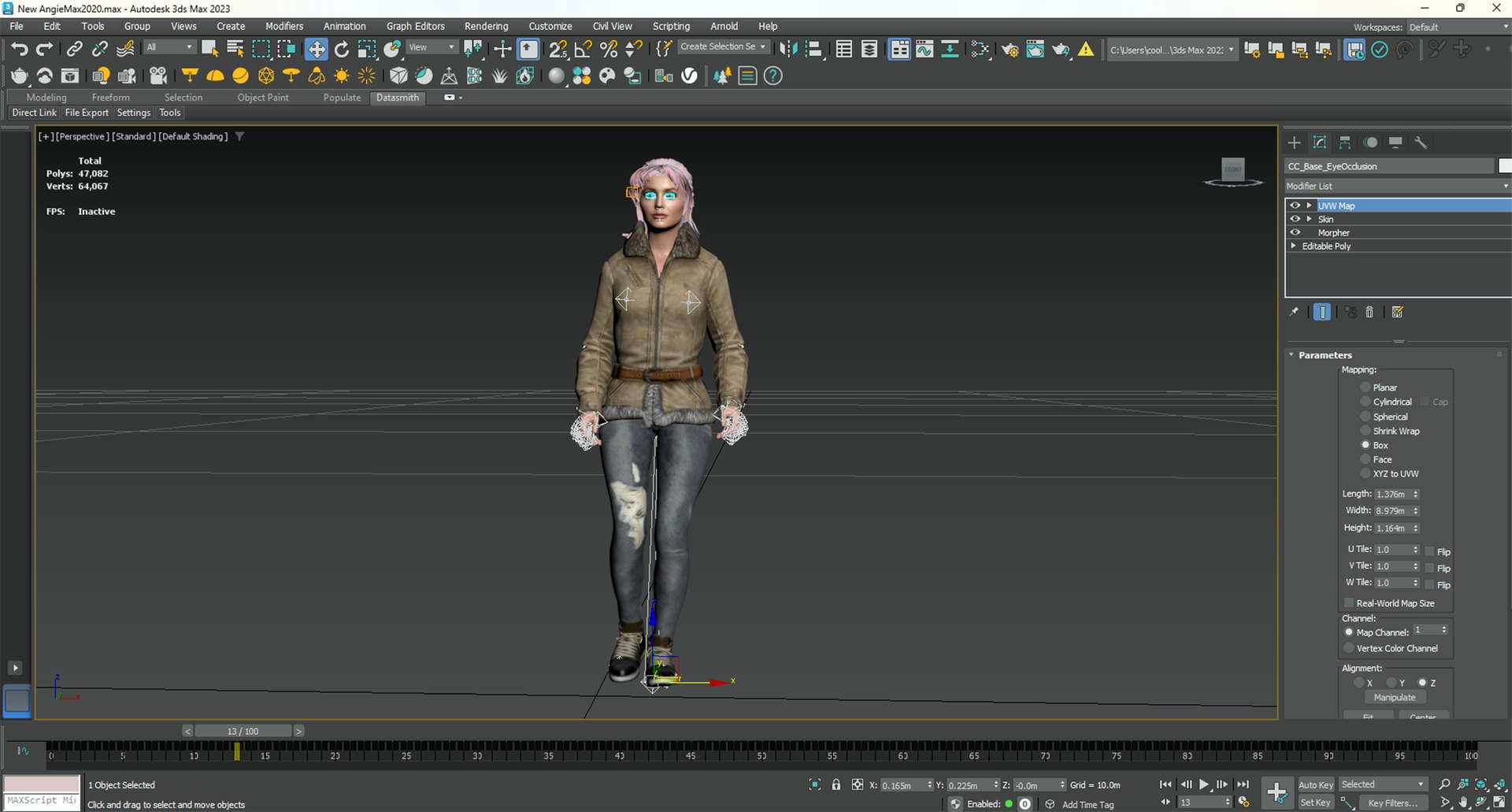 3D New Angie 3D Rigged Model Ready For Animation 3D Model Model ...