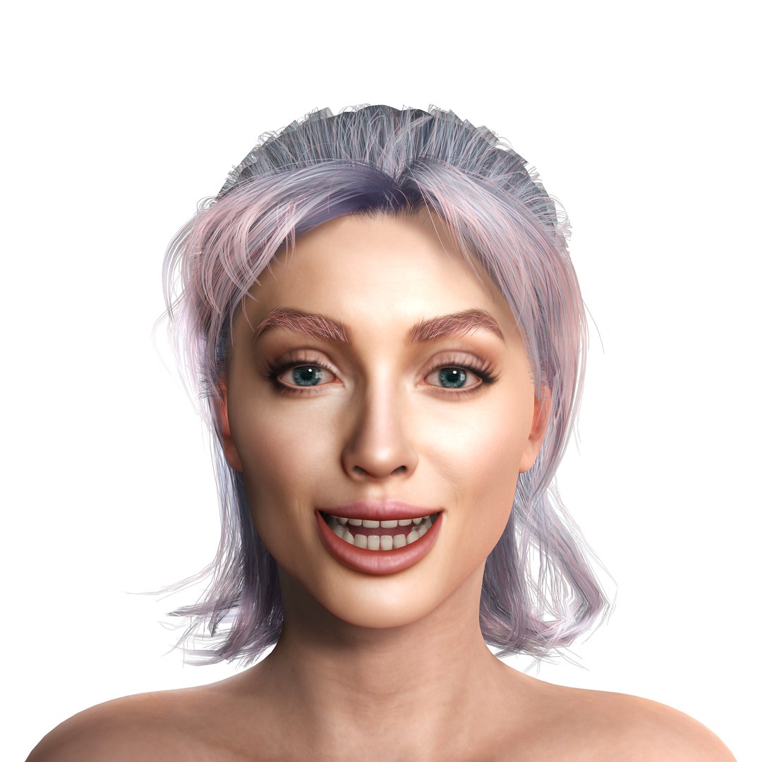 3D New Angie 3D Rigged Model Ready For Animation 3D Model Model ...