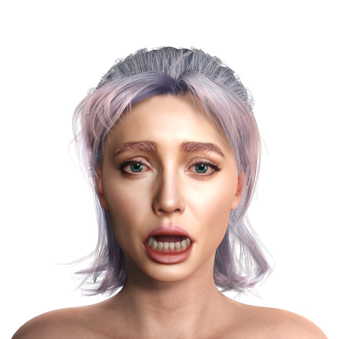 3D New Angie 3D Rigged Model Ready For Animation 3D Model Model ...