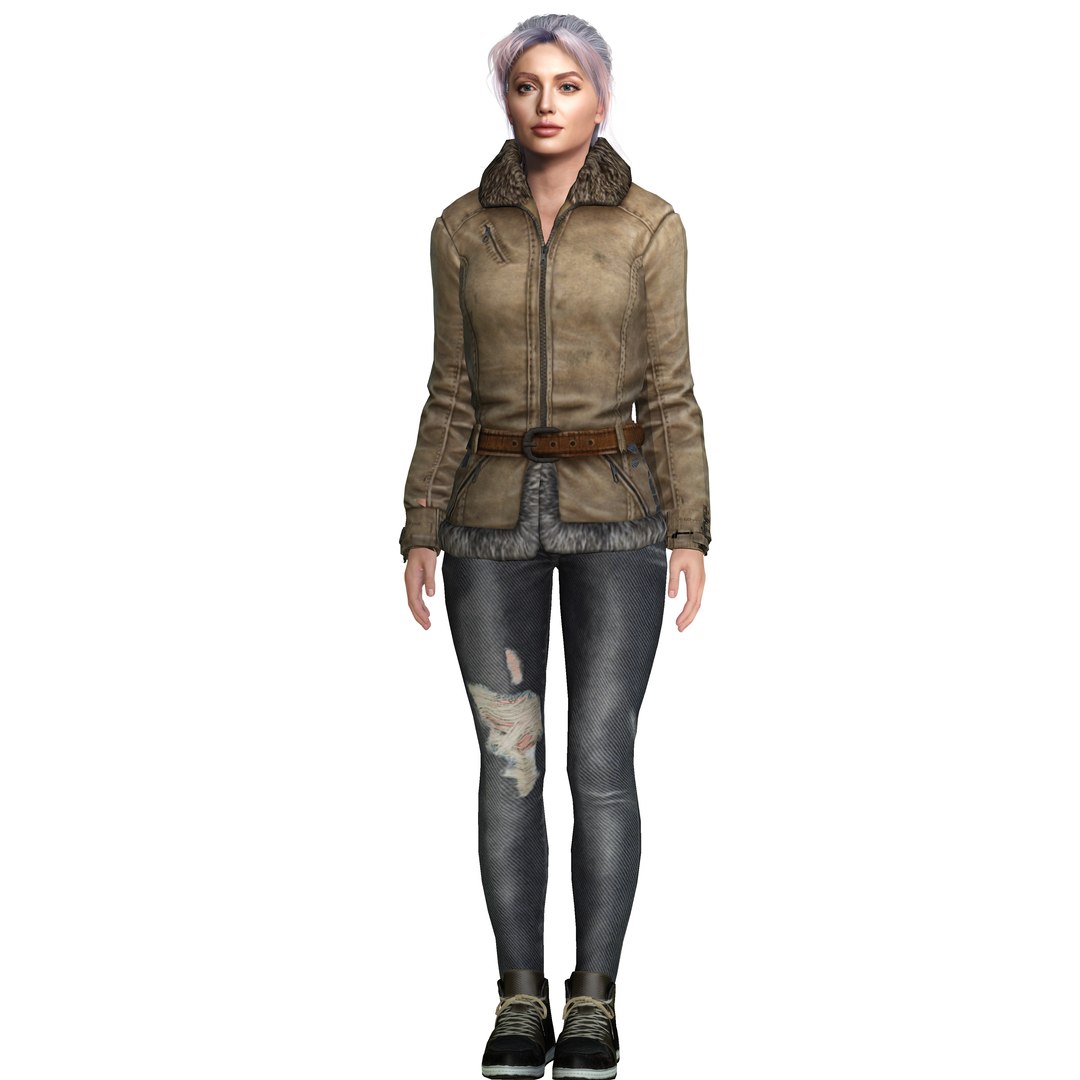 3D New Angie 3D Rigged Model Ready For Animation 3D Model Model ...