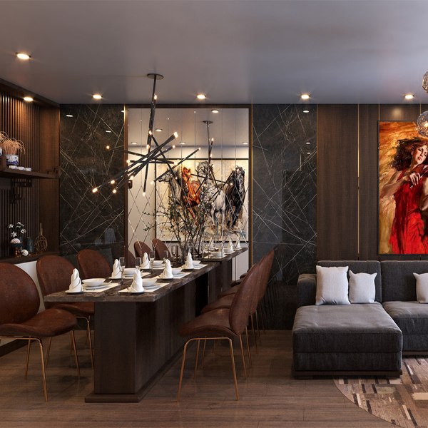 3D 아파트 인테리어 3D 모델 - TurboSquid 1732766