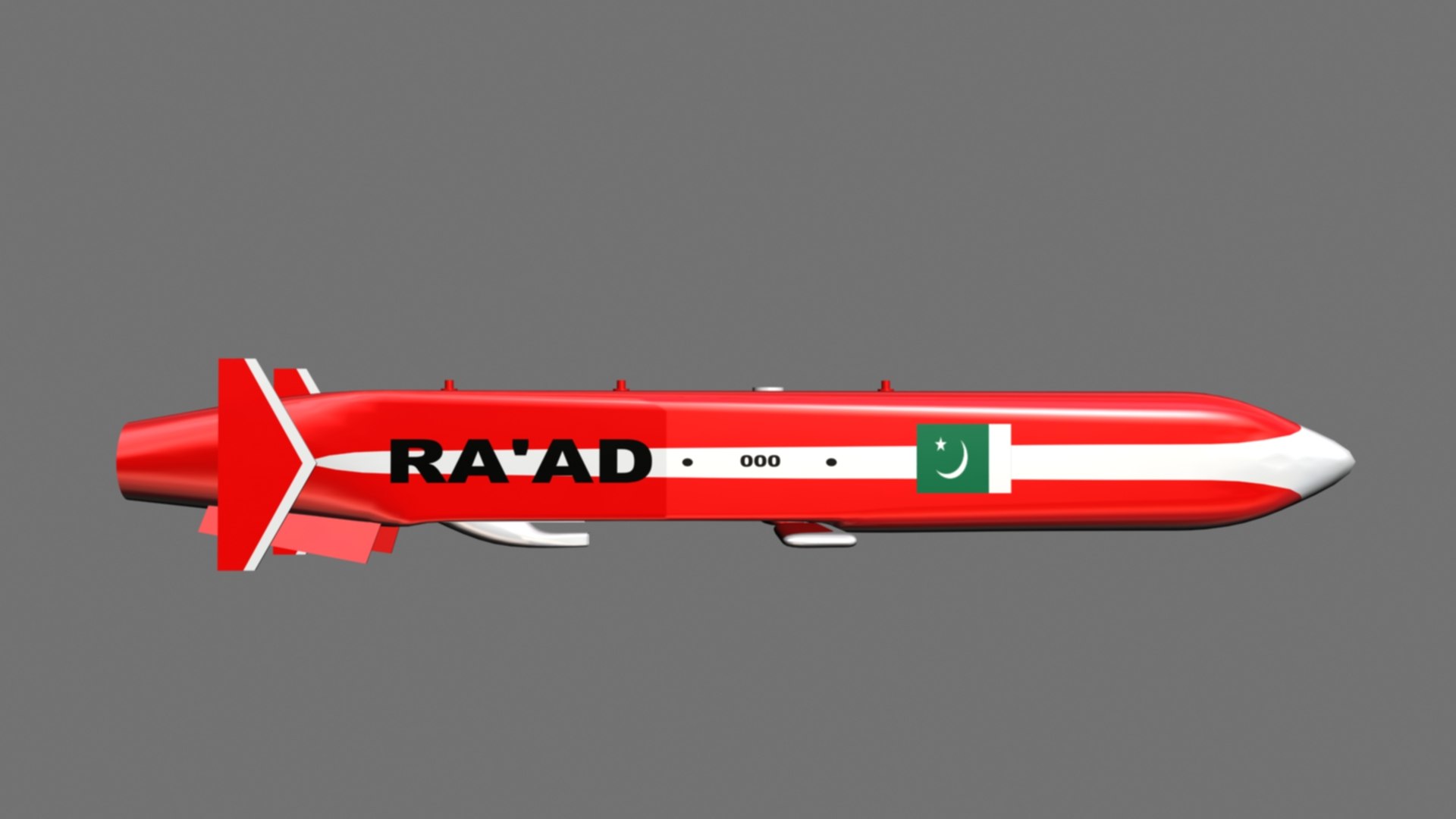 Cruise Missile Raad 3D Model - TurboSquid 2012013
