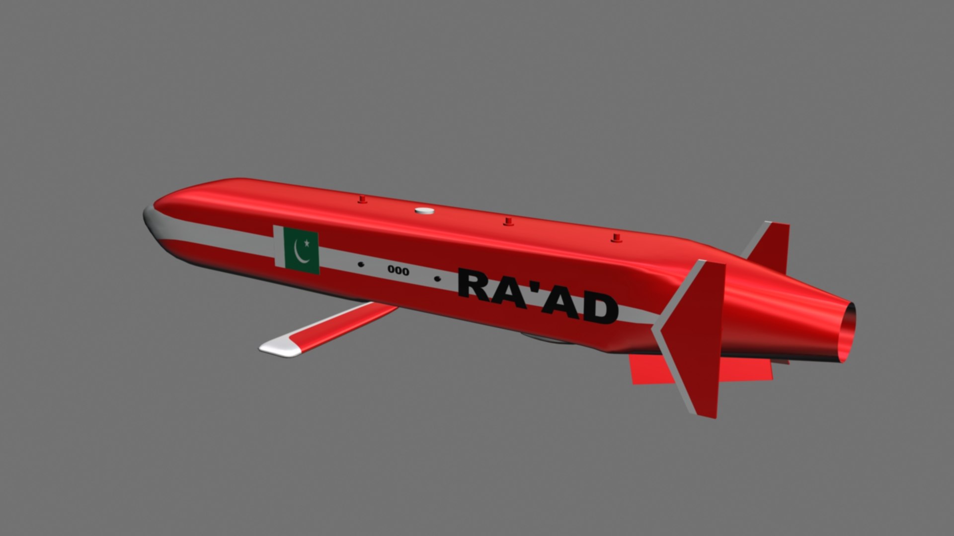 Cruise Missile Raad 3D Model - TurboSquid 2012013