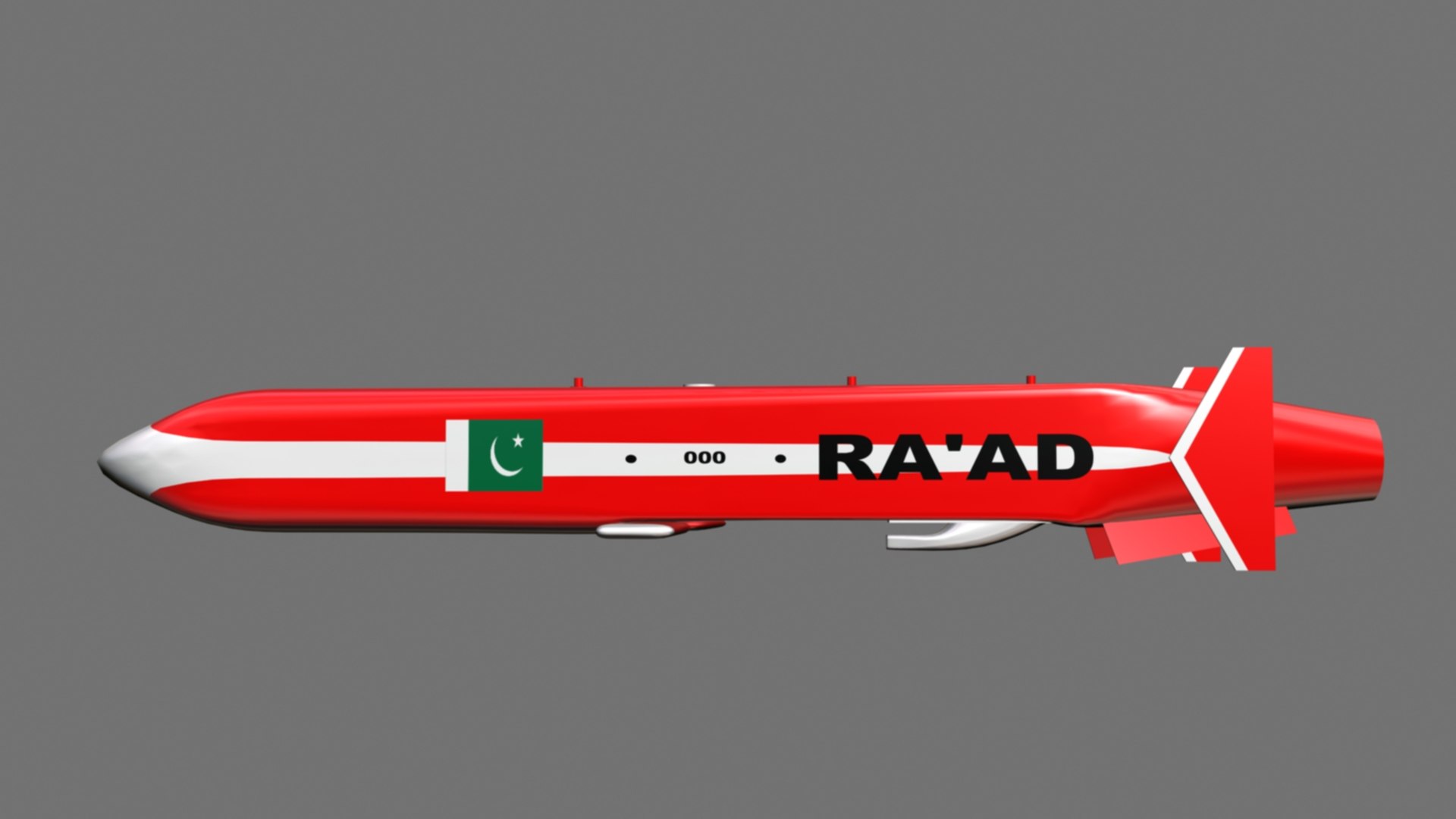Cruise Missile Raad 3D Model - TurboSquid 2012013