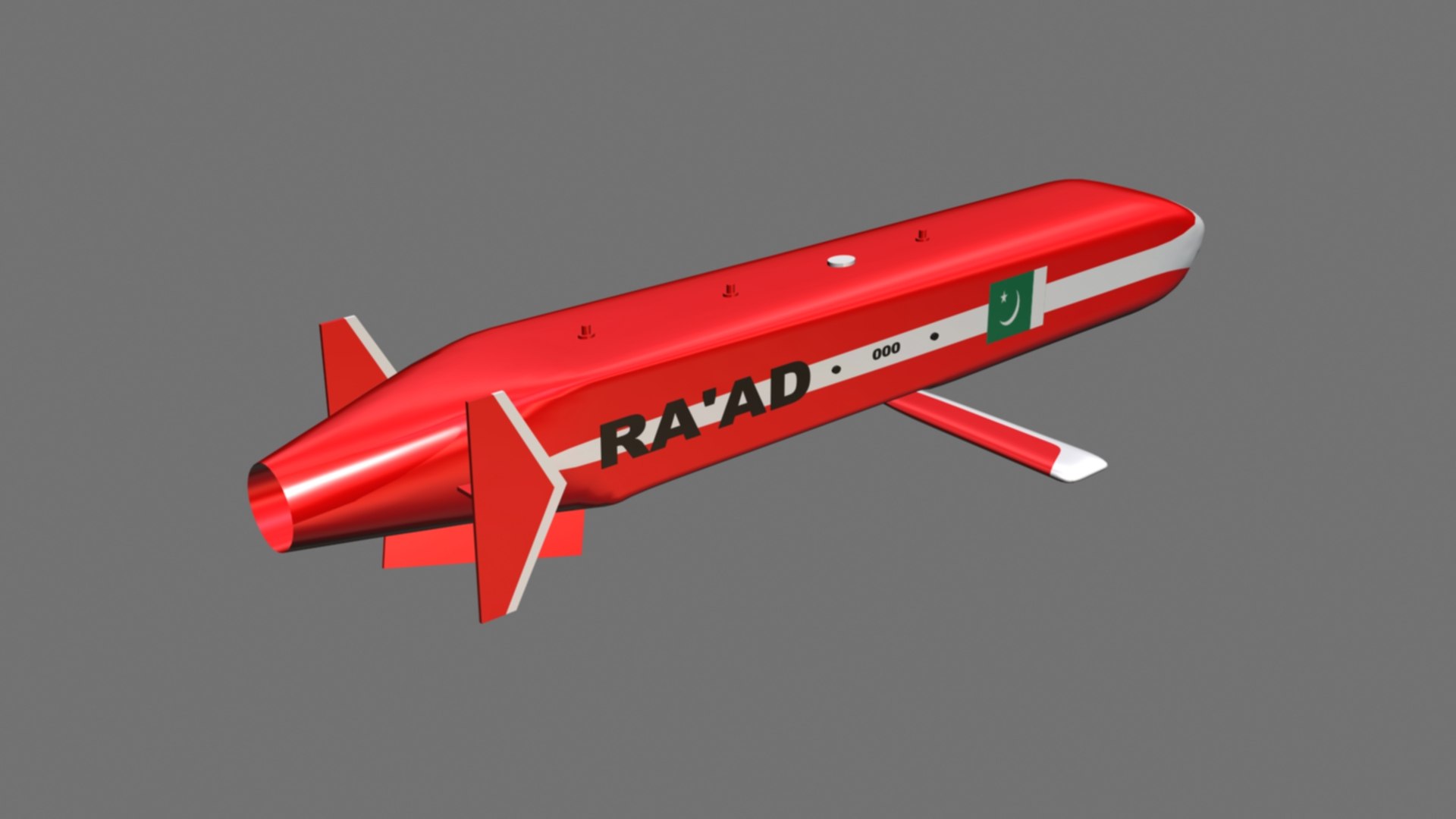 Cruise Missile Raad 3D Model - TurboSquid 2012013