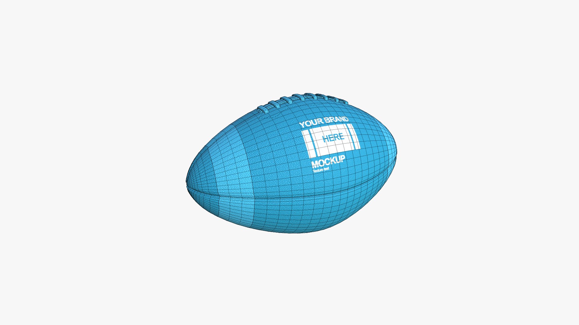 Rugby Ball - Blank Mock Up Basic Template 3D Model - TurboSquid 2112502