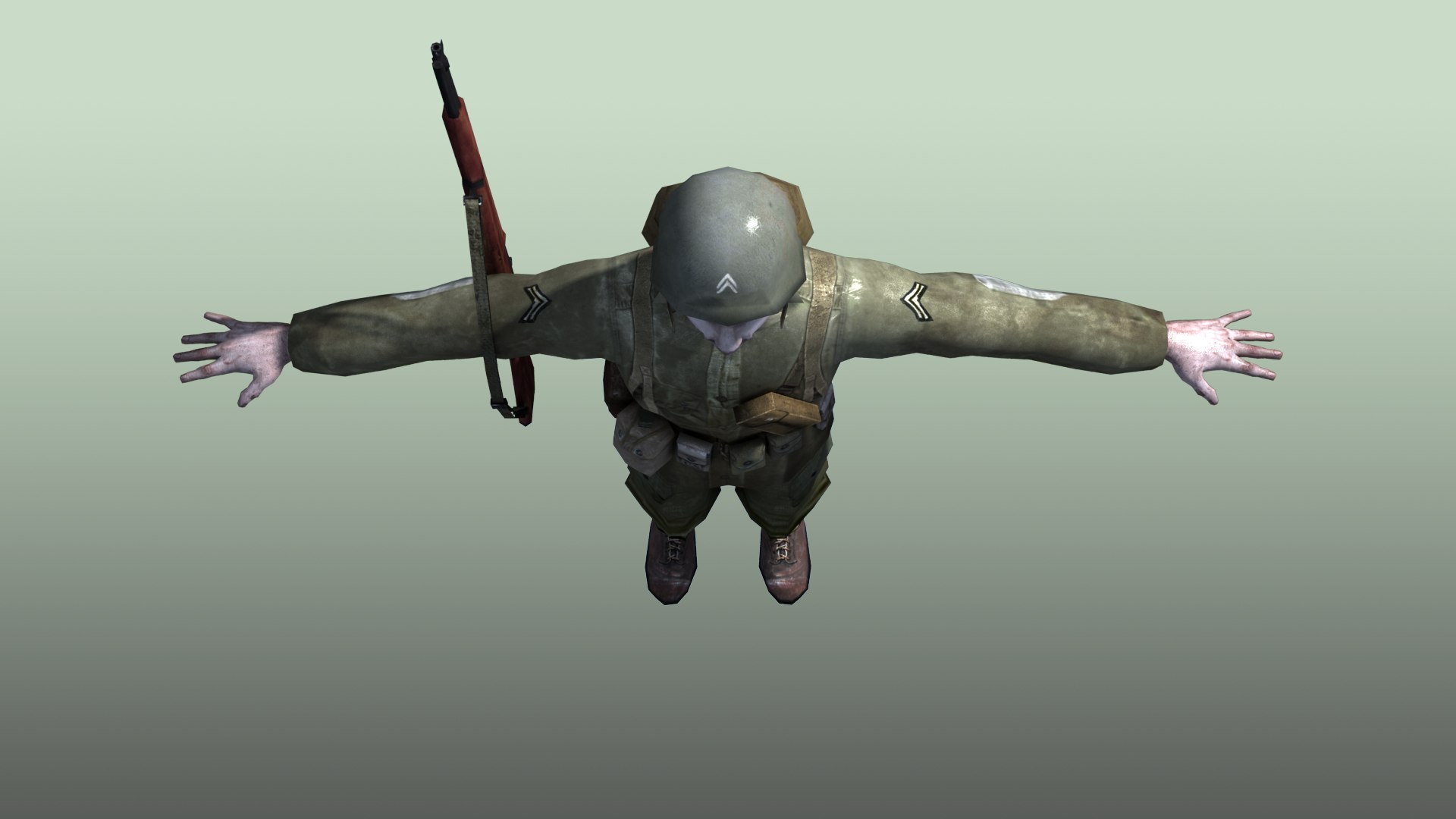 Infantry Soldier 3d Model