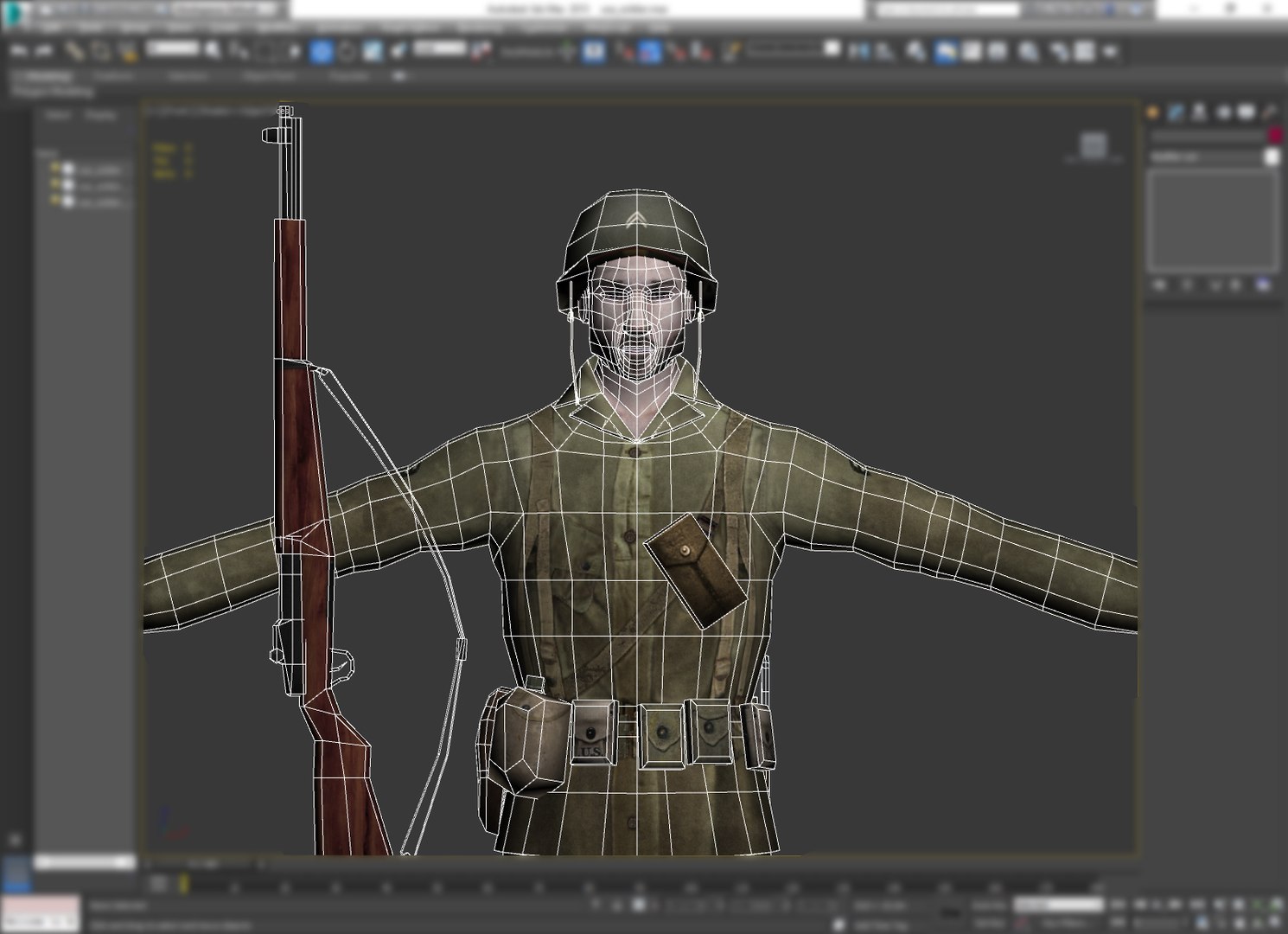 Infantry Soldier 3d Model