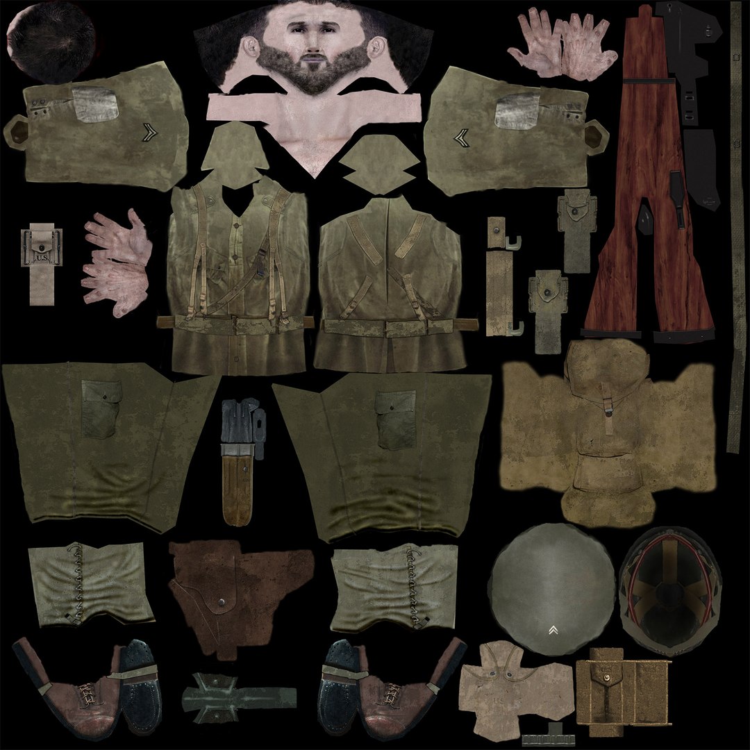 Infantry Soldier 3d Model