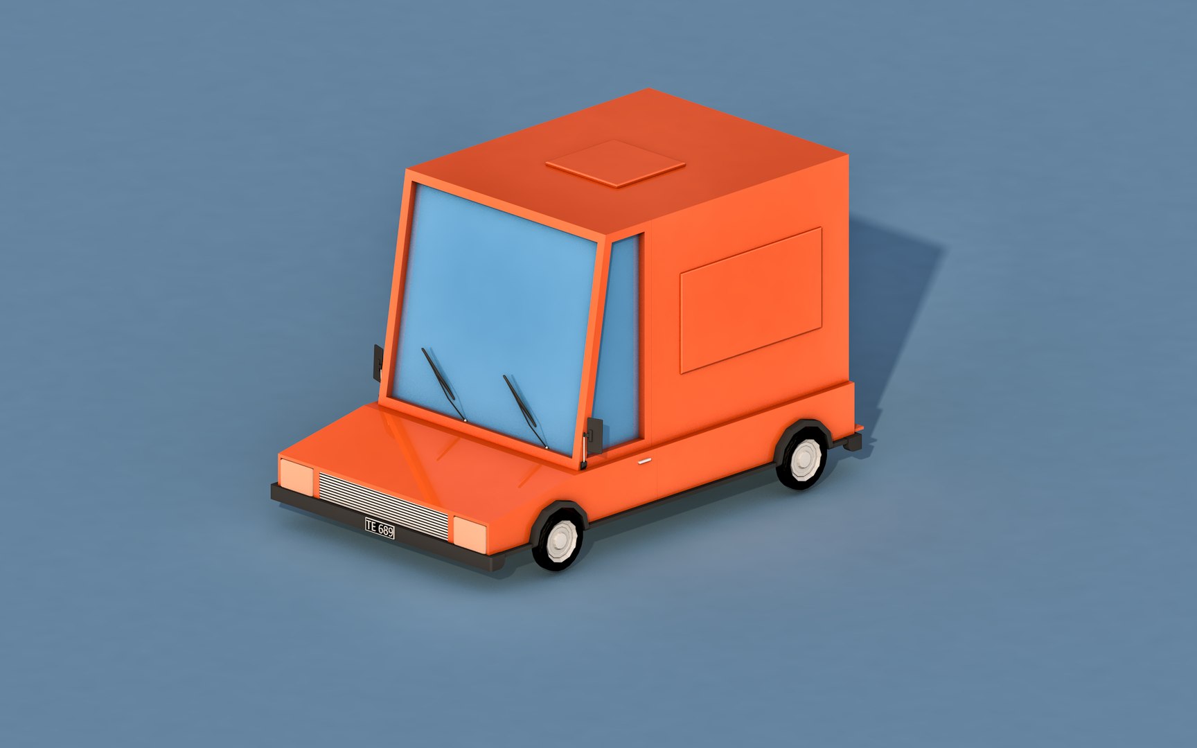 Car cartoon delivery 3D - TurboSquid 1344053