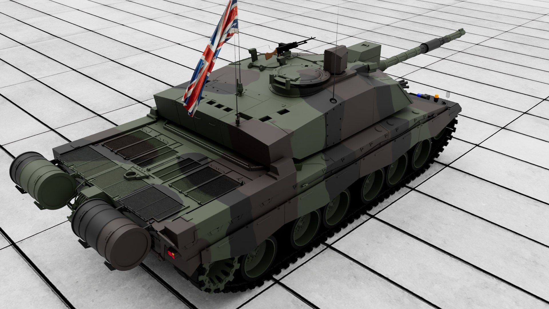 Challenger II Maya 2024 3D Model - TurboSquid 2260578