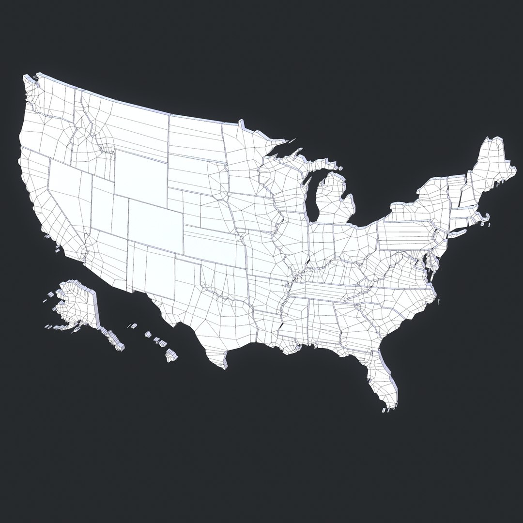 3D Maps Election 2020 - TurboSquid 1646121