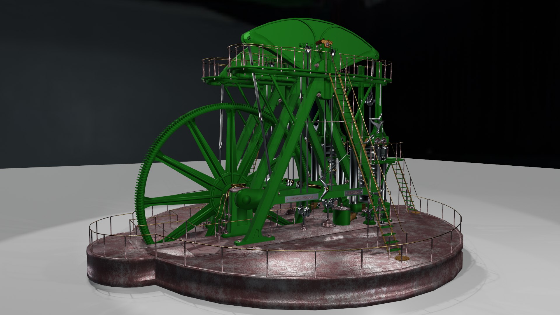 Corliss Centennial Steam Engine 3D - TurboSquid 2212557