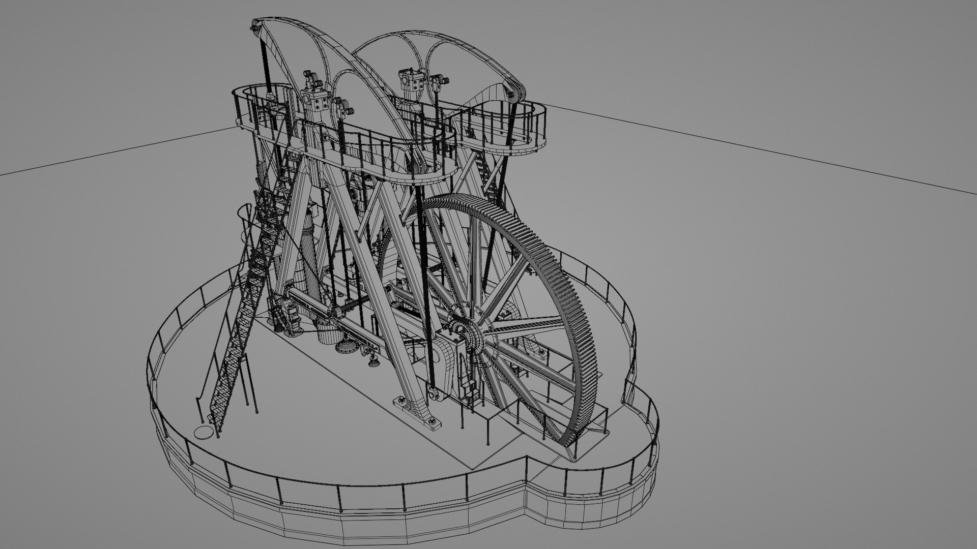 Corliss Centennial Steam Engine 3D - TurboSquid 2212557