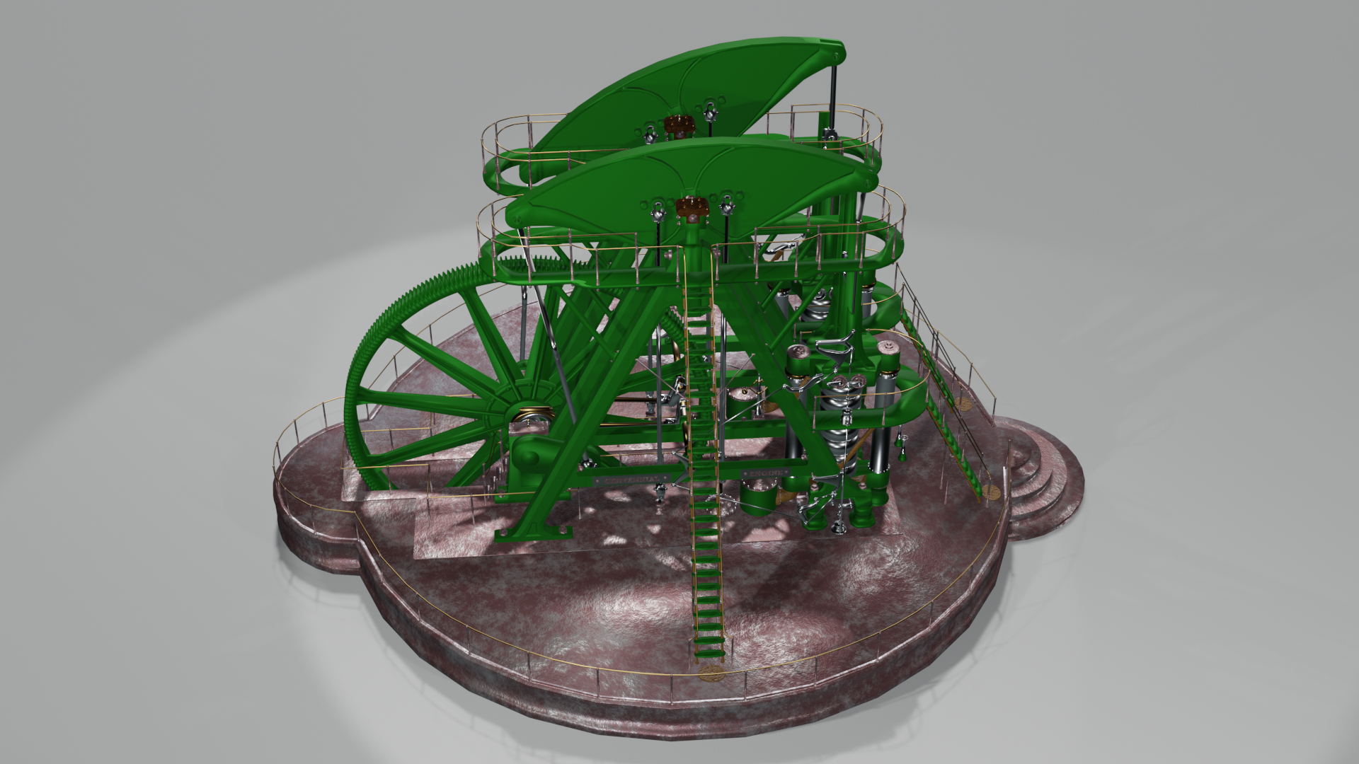 Corliss Centennial Steam Engine 3D - TurboSquid 2212557