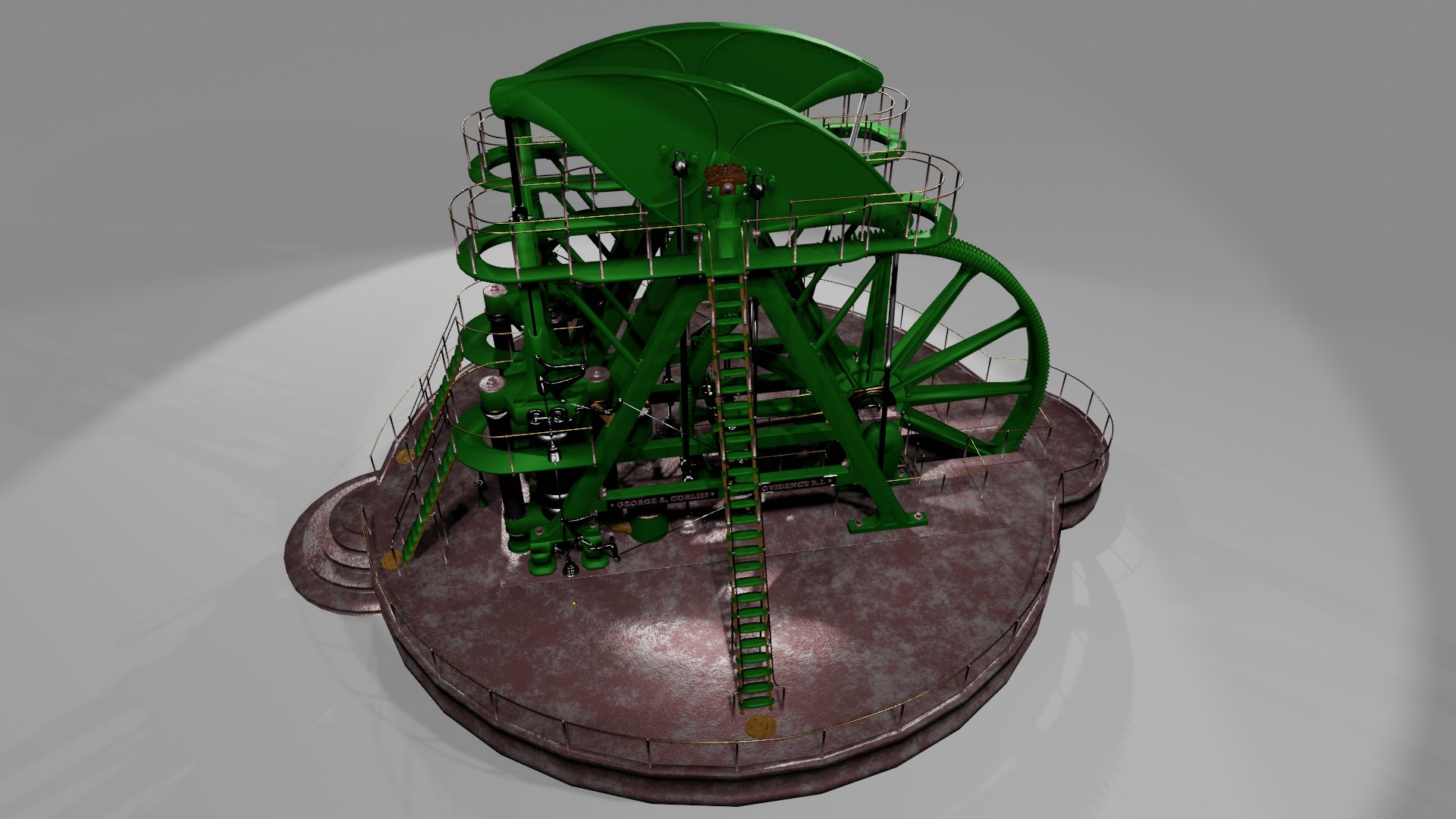 Corliss Centennial Steam Engine 3D - TurboSquid 2212557