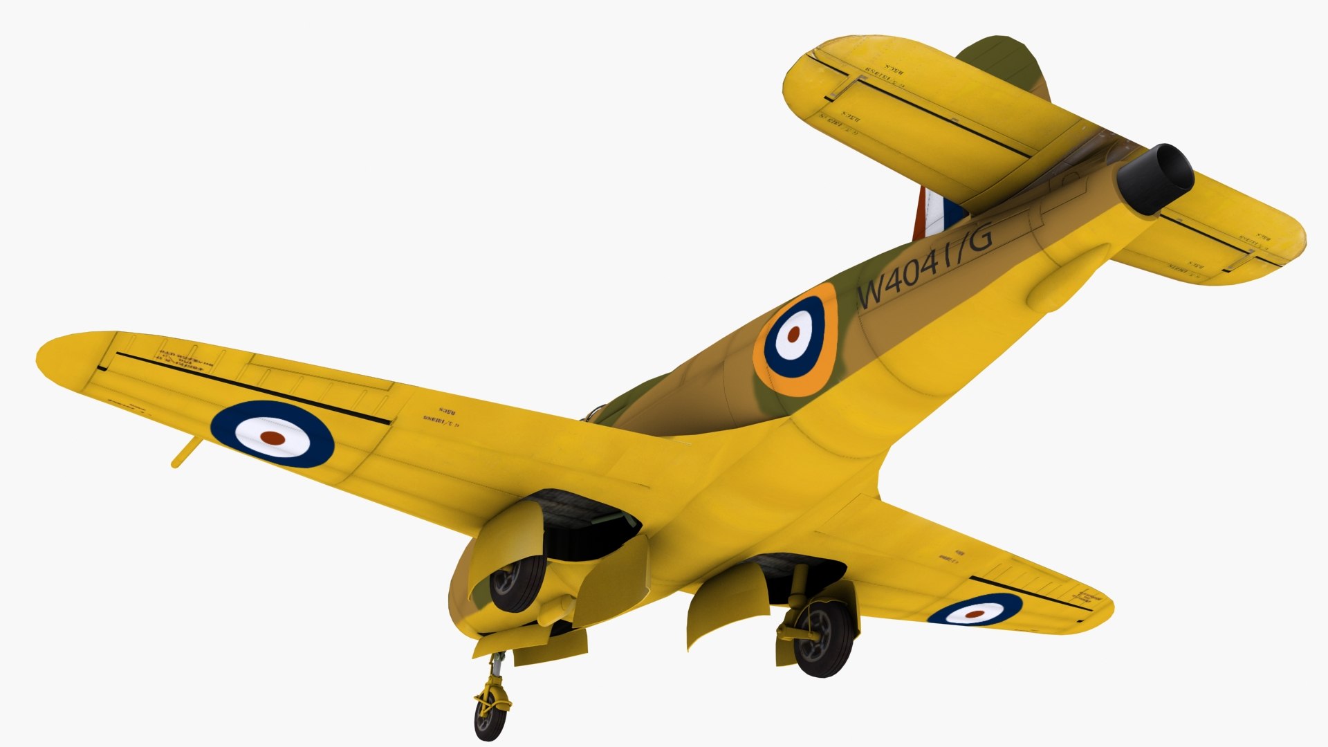 Gloster E28-39 Pioneer Jet Prototype Camo Type 1 3D Model - TurboSquid ...