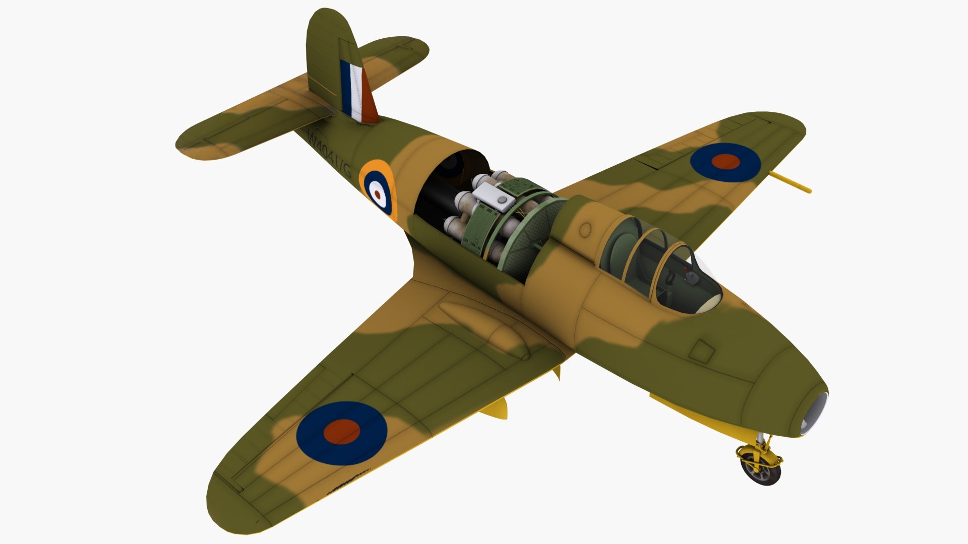 Gloster E28-39 Pioneer Jet Prototype Camo Type 1 3D Model - TurboSquid ...
