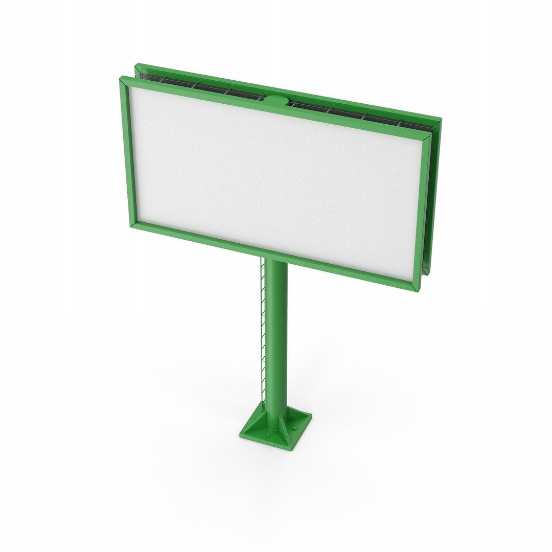 3D Green Billboard Model - TurboSquid 2253764