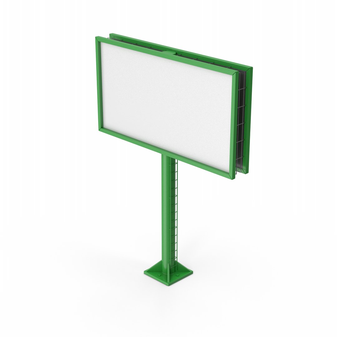 3D Green Billboard Model - TurboSquid 2253764