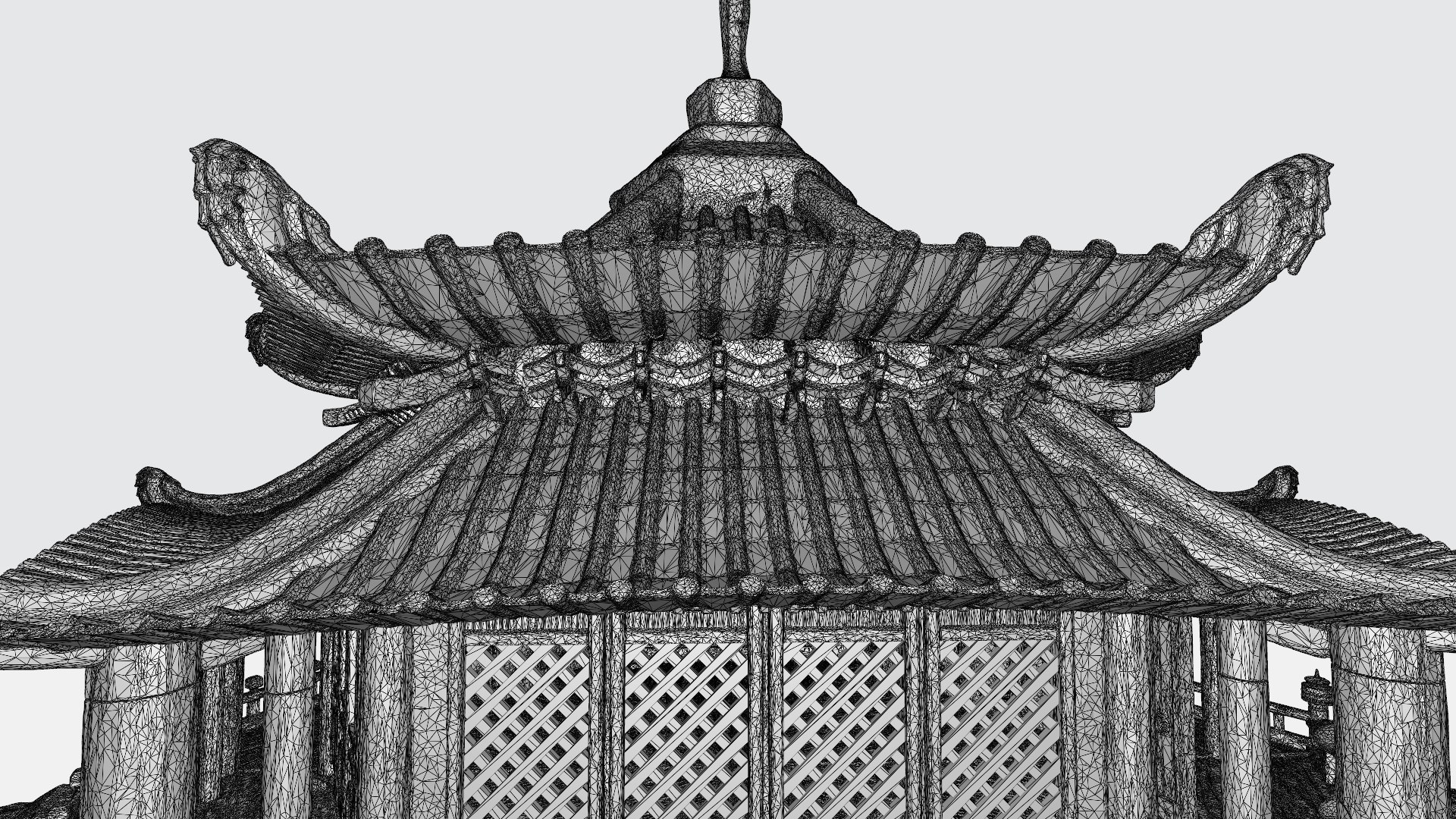 Chinese Round House 3D Model - TurboSquid 1948038