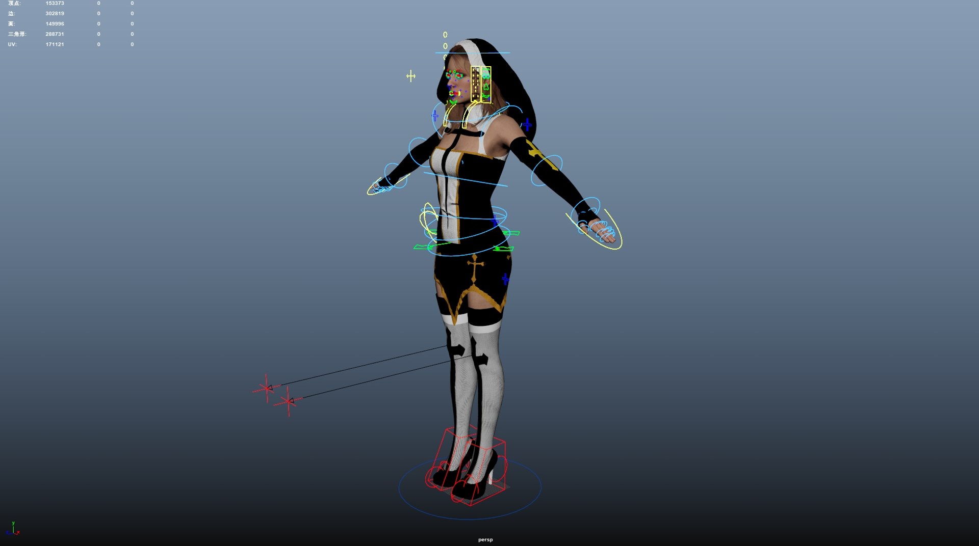 3D Nun Rigged Model - TurboSquid 2337628