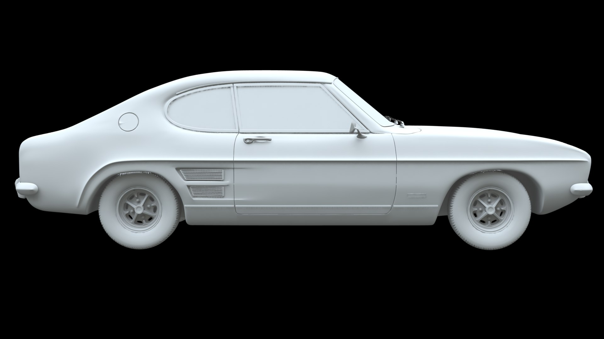 Capri Mk1 3d Model