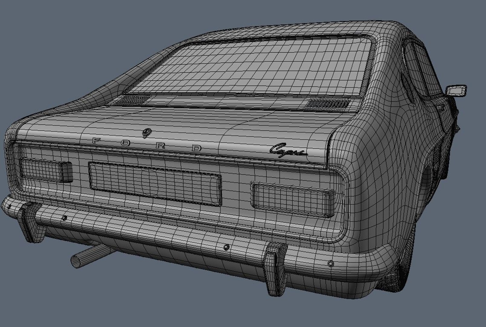 Capri Mk1 3d Model