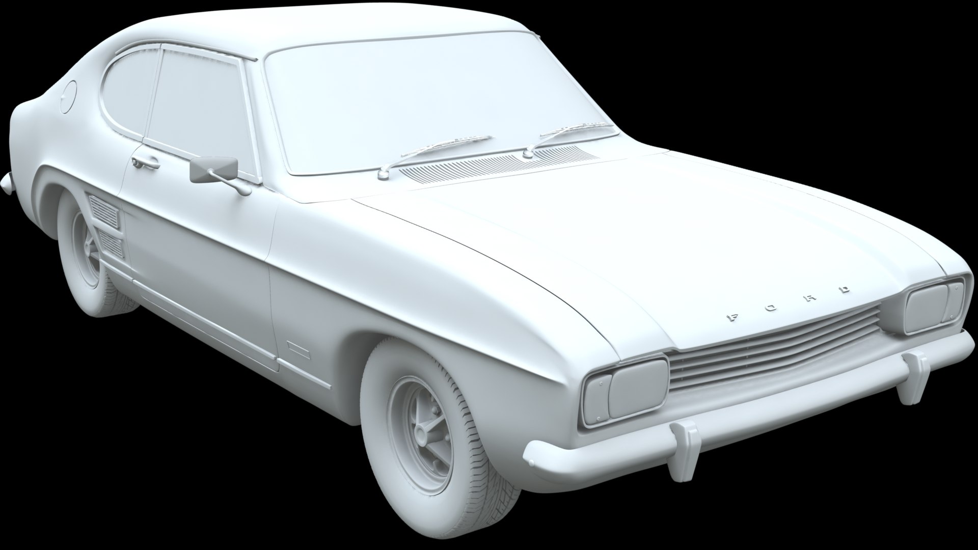 Capri Mk1 3d Model