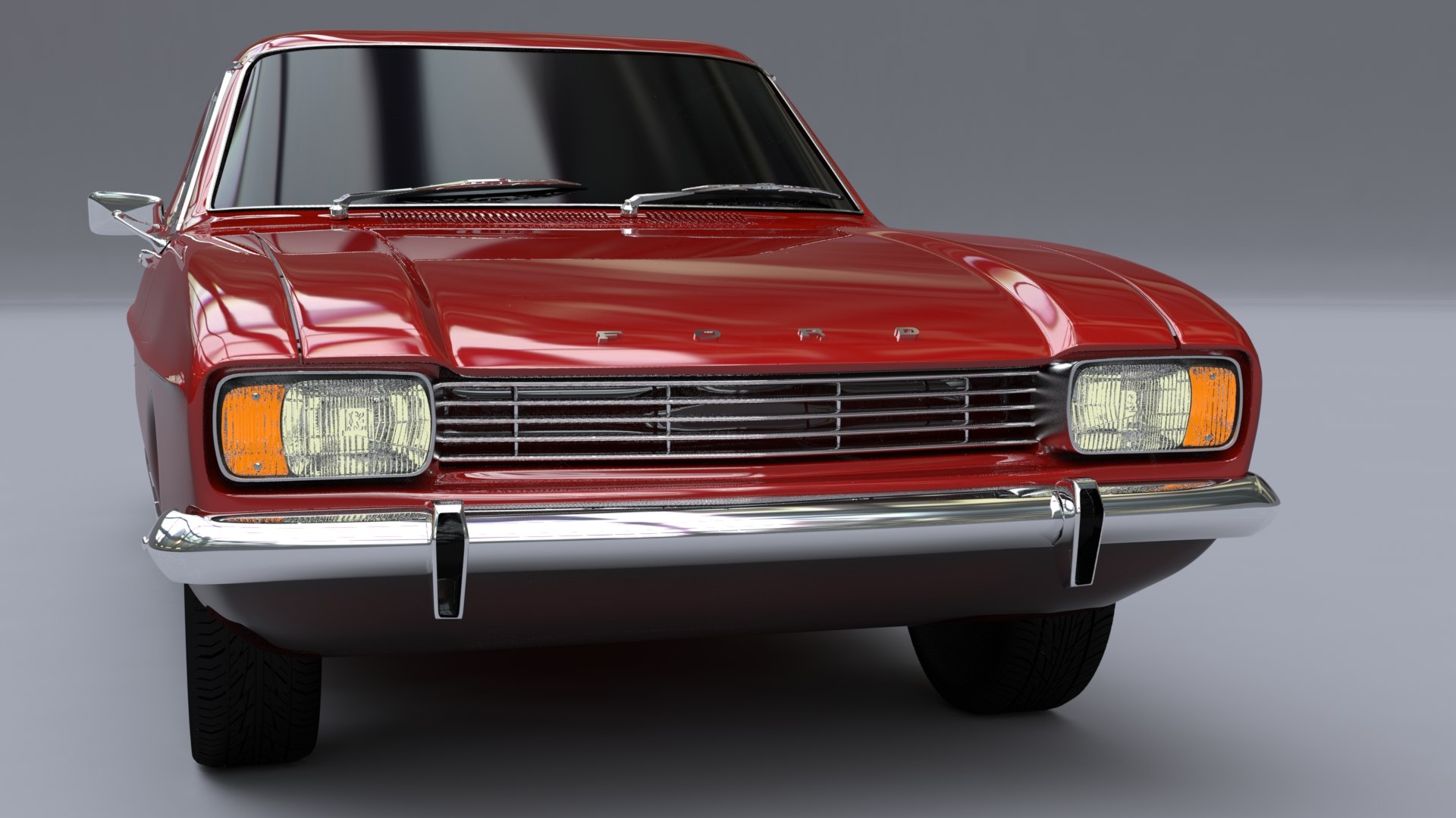 Capri Mk1 3d Model