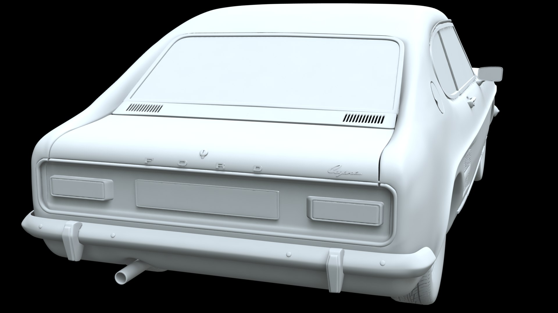 Capri Mk1 3d Model