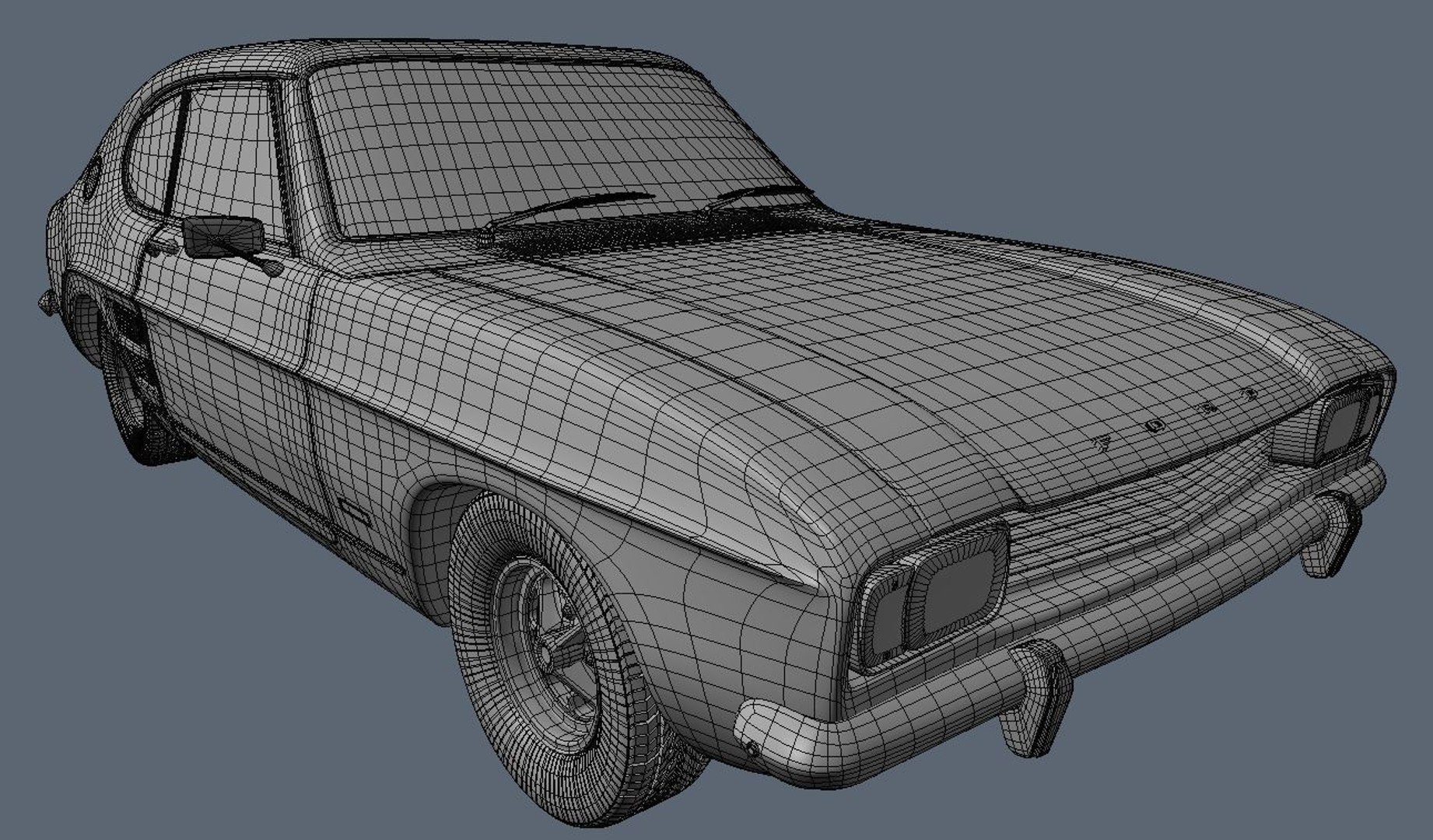 Capri Mk1 3d Model