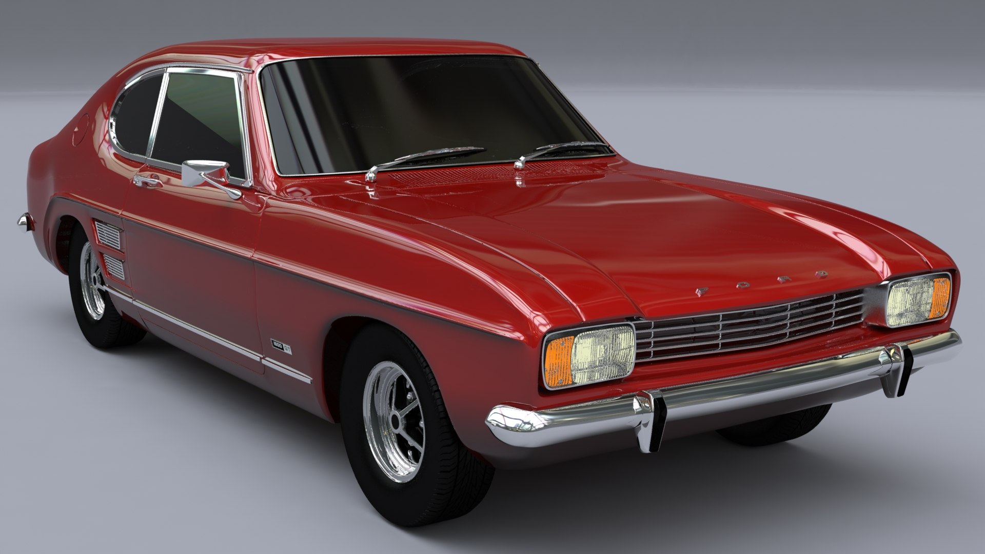 Capri Mk1 3d Model