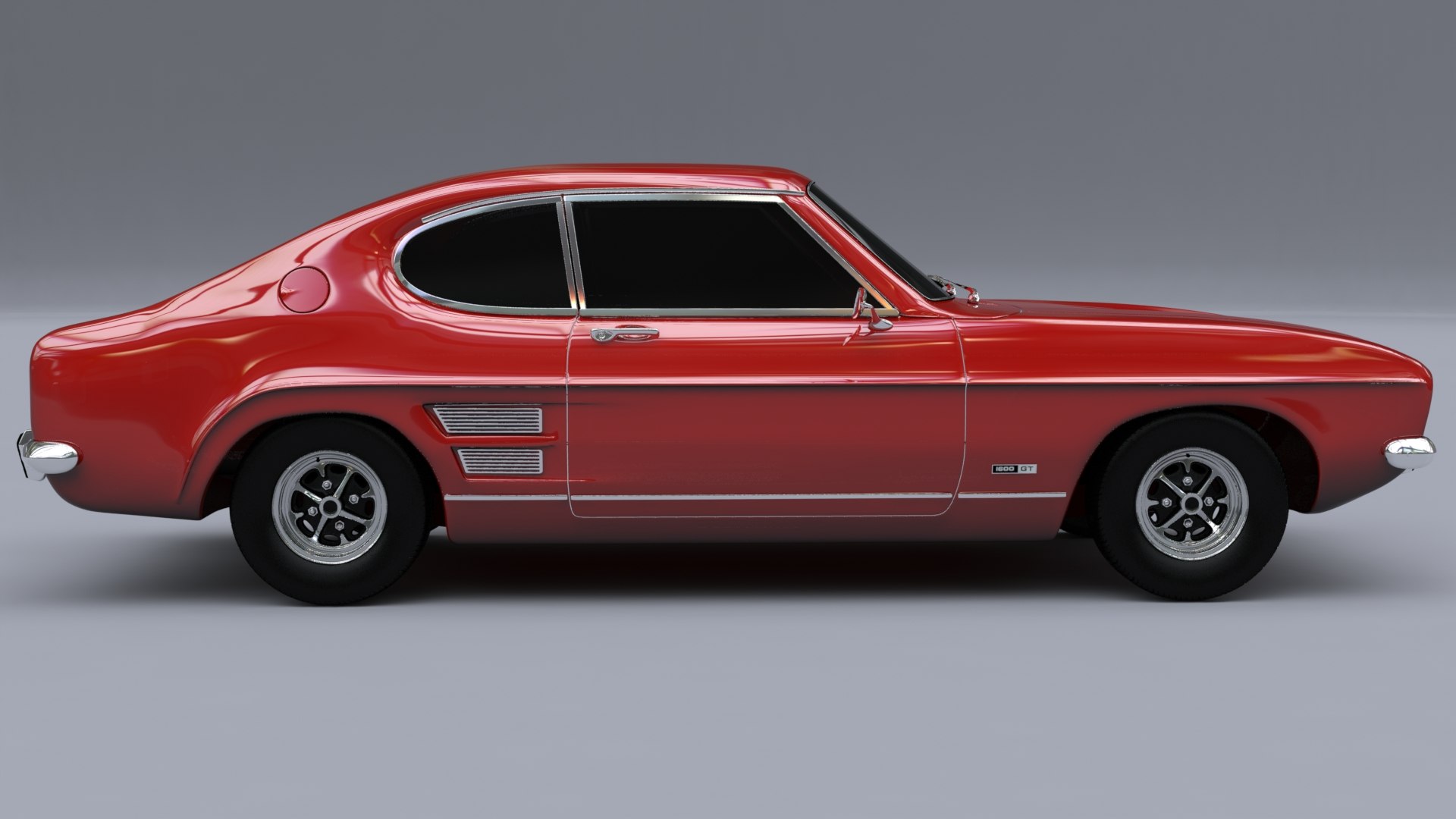 Capri Mk1 3d Model