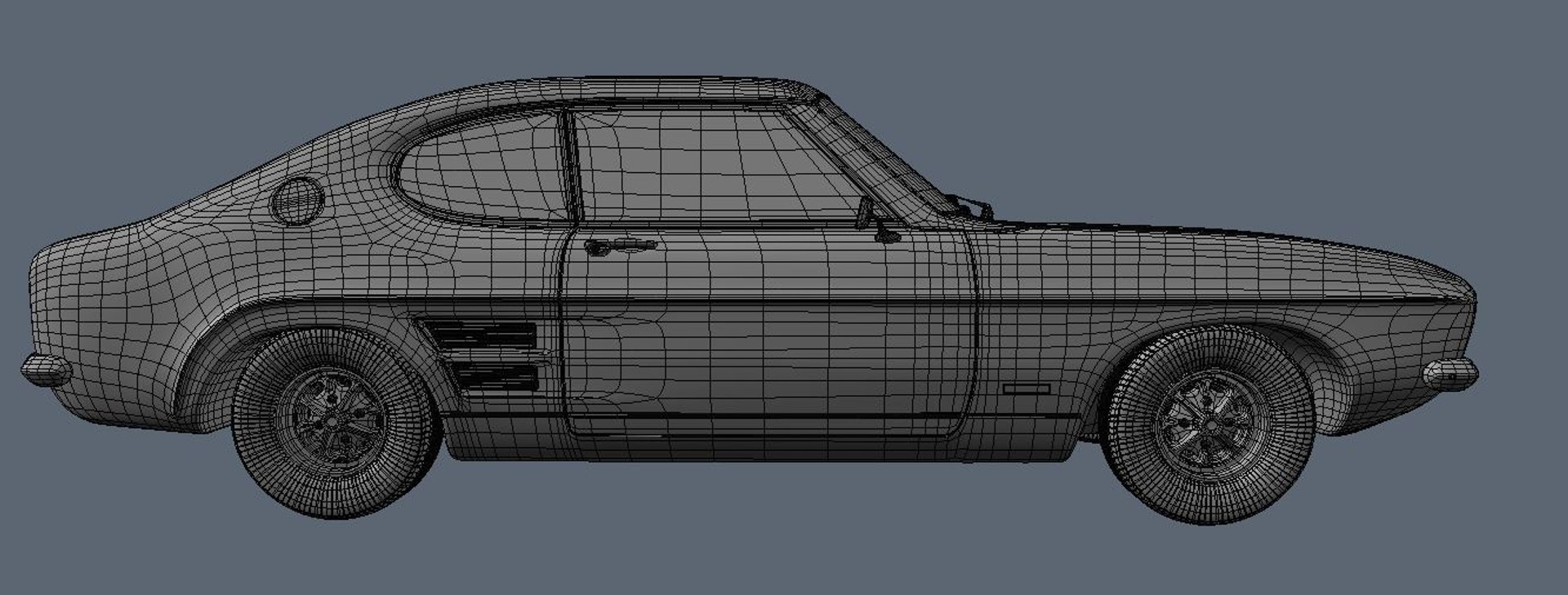 Capri Mk1 3d Model