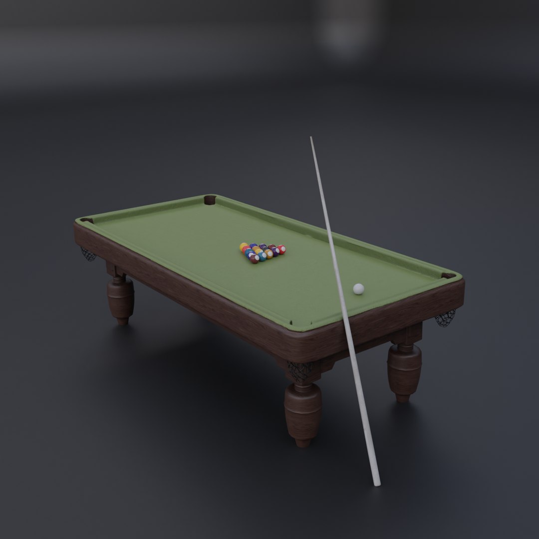 Pool Table Game 3D Model - TurboSquid 2305292