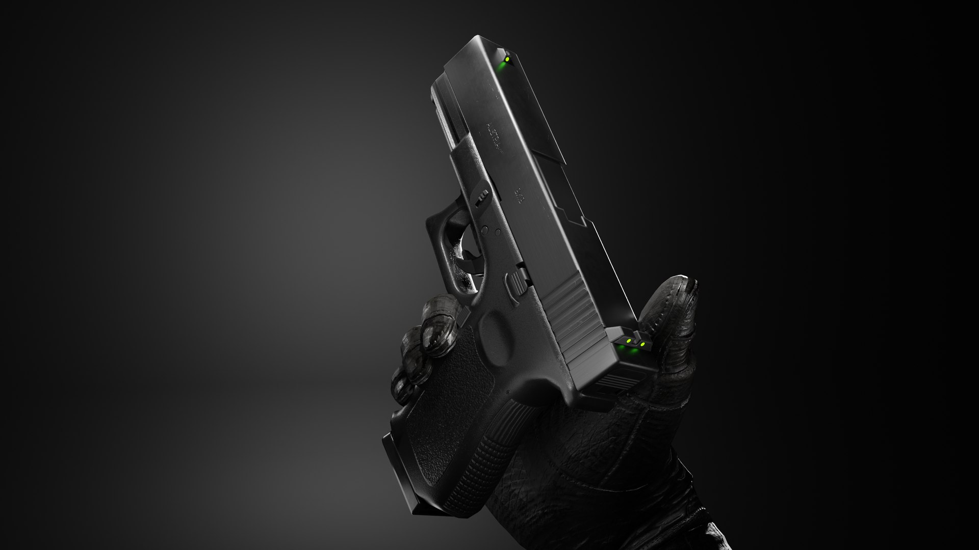 3D G19 9mm Pistol RoyaltyFree AAA Game Ready - TurboSquid 2036872