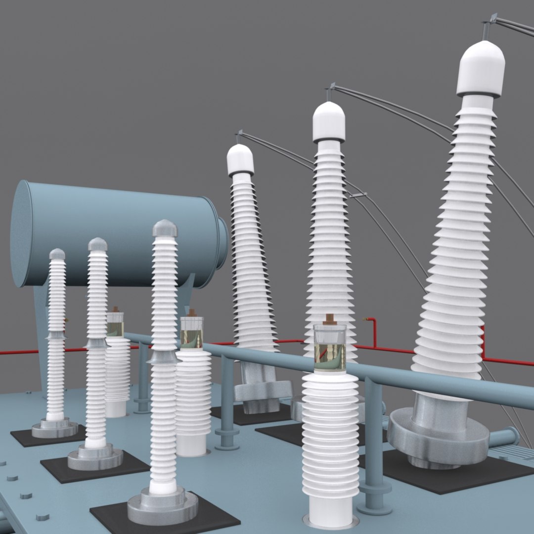 3d Sub Station Model