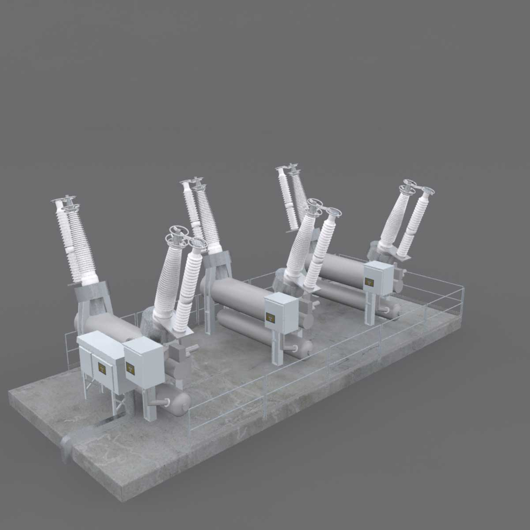 3d Sub Station Model
