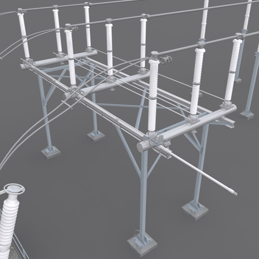 3d Sub Station Model