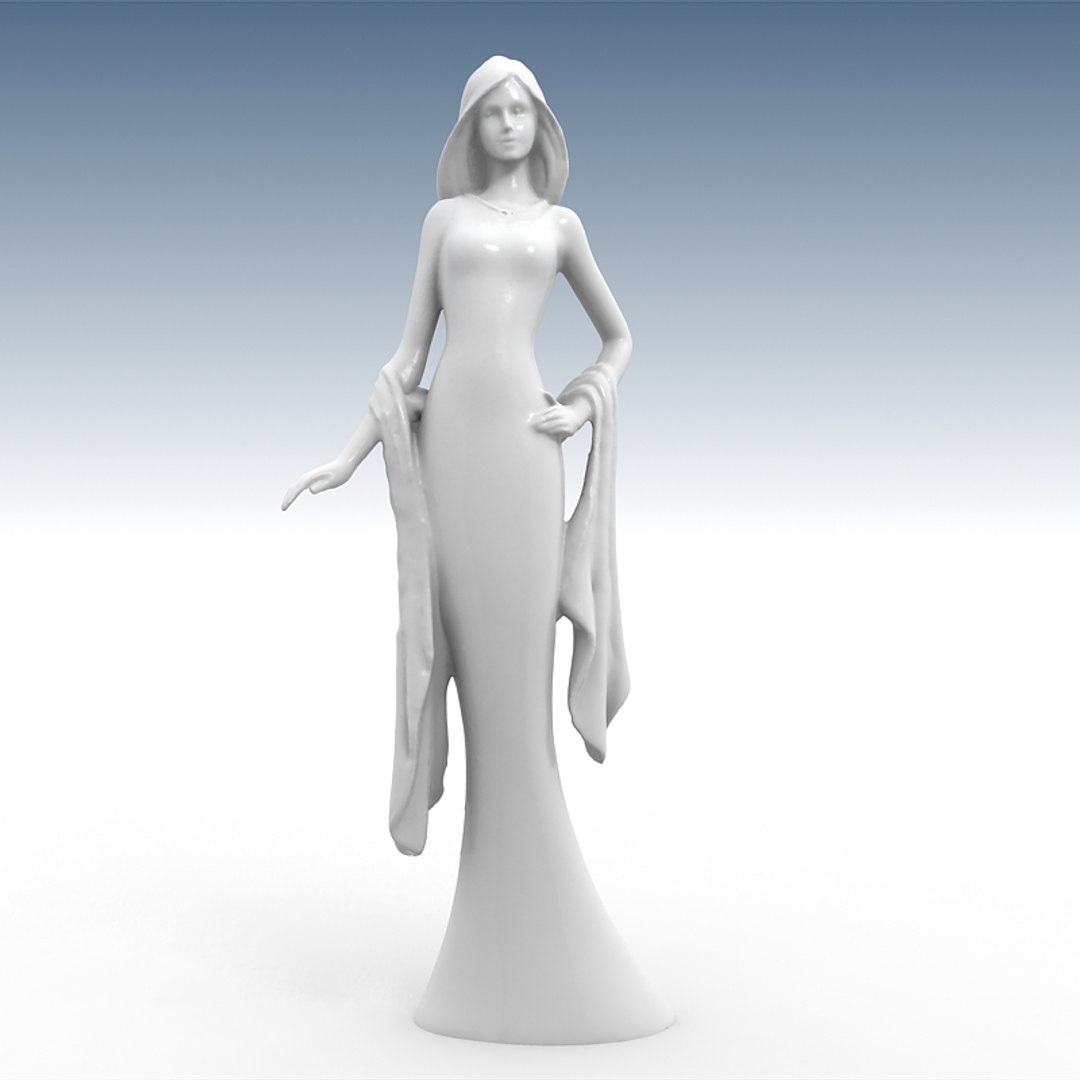 female figurine 3d max