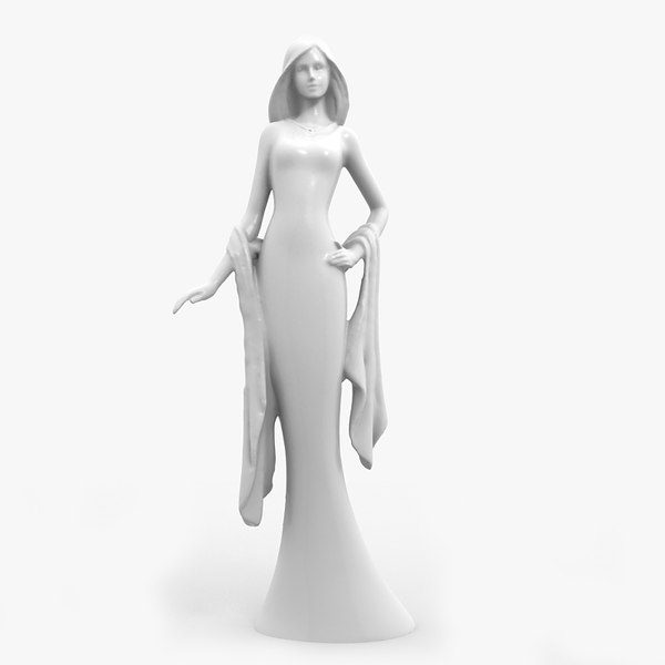 female figurine 3d max