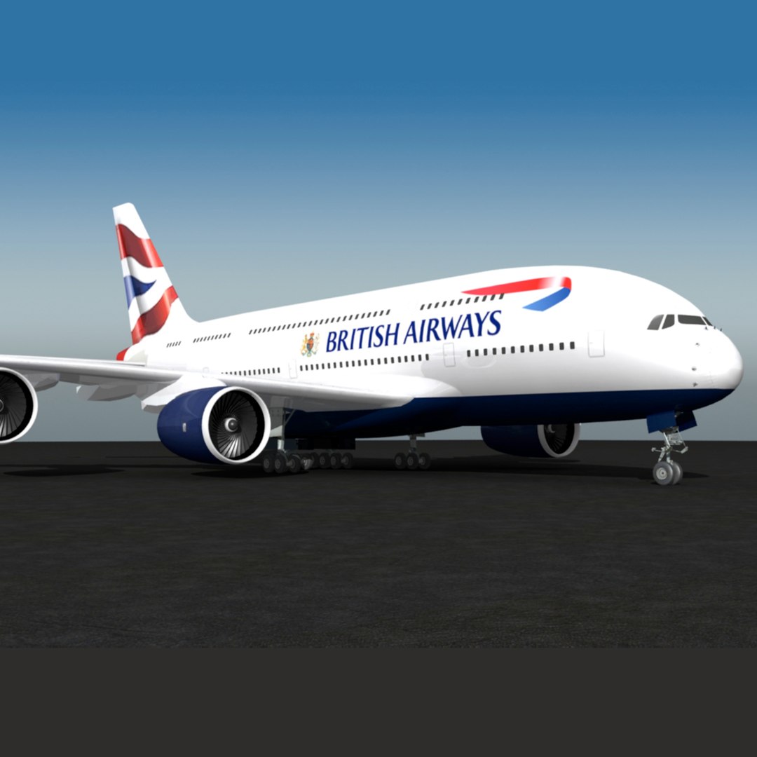 3D British Airways Airbus A380 - TurboSquid 2127929